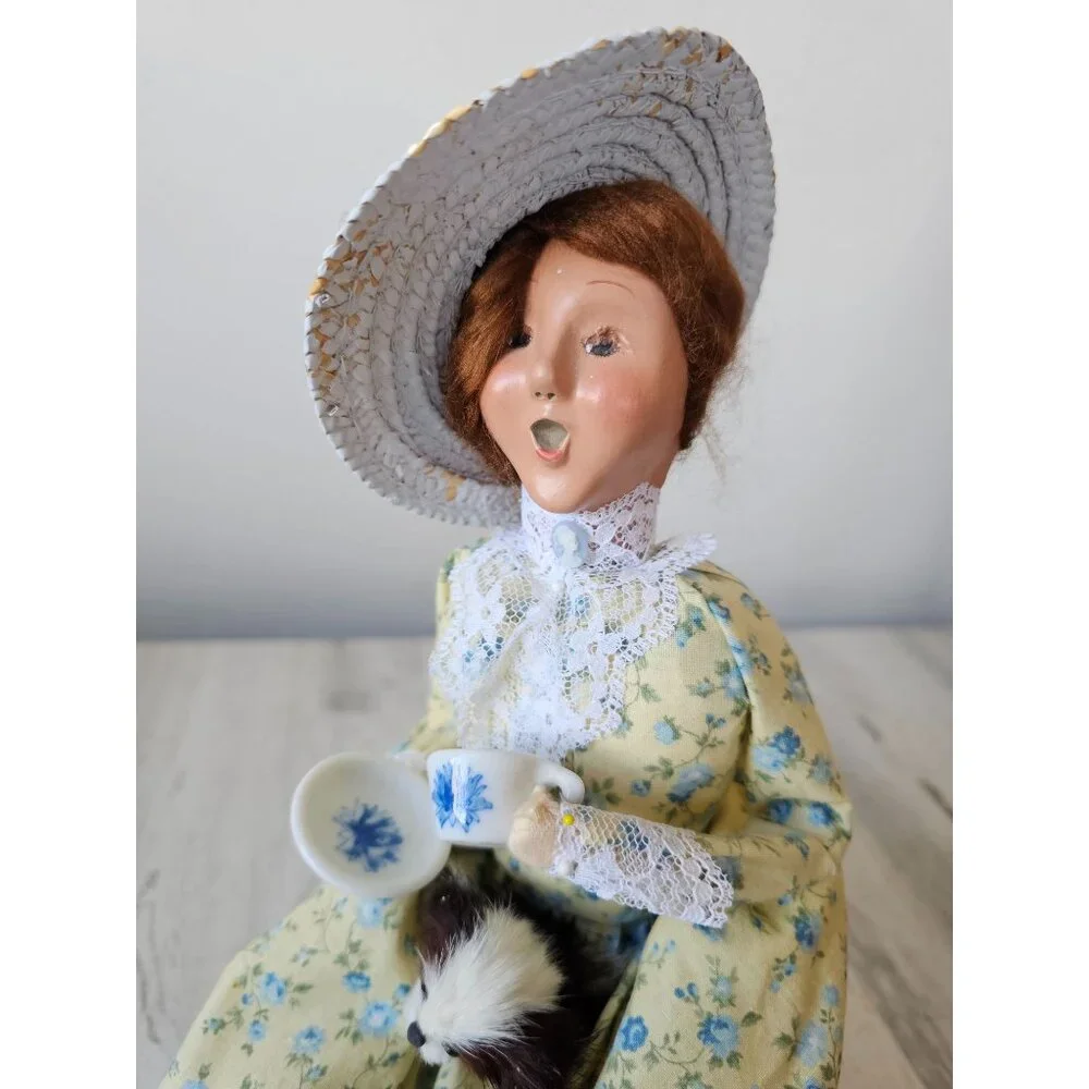 Byers Choice | Holiday | Byers Choice Winterthur Tea Dog Victorian Girl ...